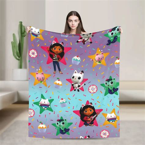 G Gabbys Dollhouse S Magic Blanket Travel Flannel Throw Blanket For
