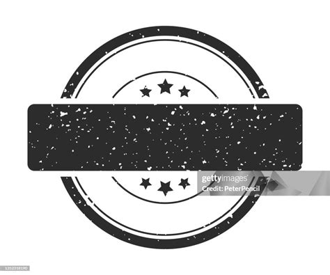 Empty Stamp Vector Set Of Empty Vintage Seal Stamps For Design Vector