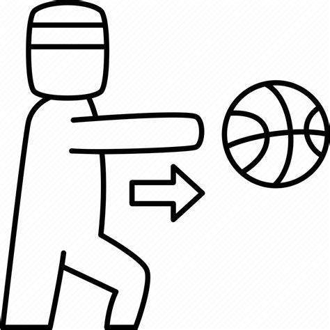 Pass Ball Chest Thrown Basketball Icon Download On Iconfinder