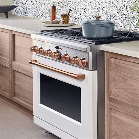 Cafe 30 In 4 Burner Element Smart Slide In Double Oven Induction Range