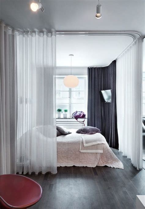 25 Ways To Use Curtains As Space Dividers Digsdigs