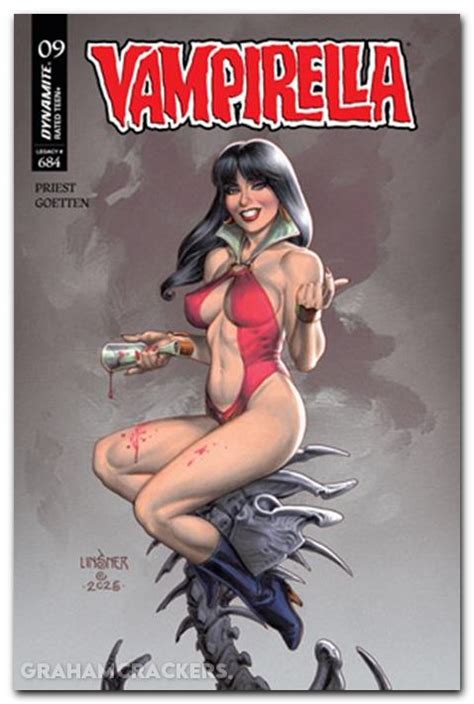 Vampirella 9 2025 Cover C Linsner Variant Graham Crackers Comics Ltd
