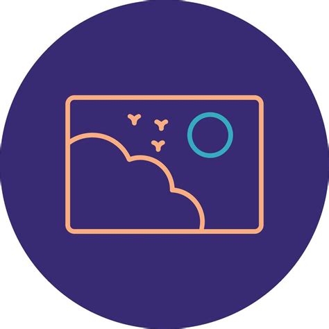 Picture Line Two Color Circle Icon 43479633 Vector Art At Vecteezy