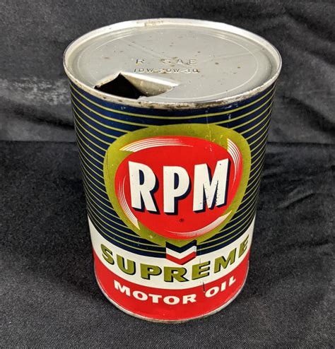 Bid Now Quart Oil Can Rpm Surpeme January 2 0123 600 Pm Cst