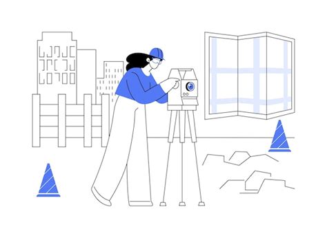 Premium Vector Construction Site Grading Abstract Concept Vector