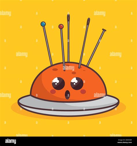 Needle Case Character Icon Stock Vector Image And Art Alamy