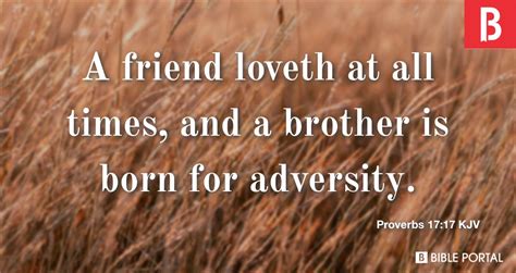 Proverbs 1717 Kjv