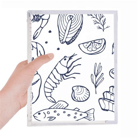 Marine Living S Notebook Loose Diary Refillable Journal Statiry