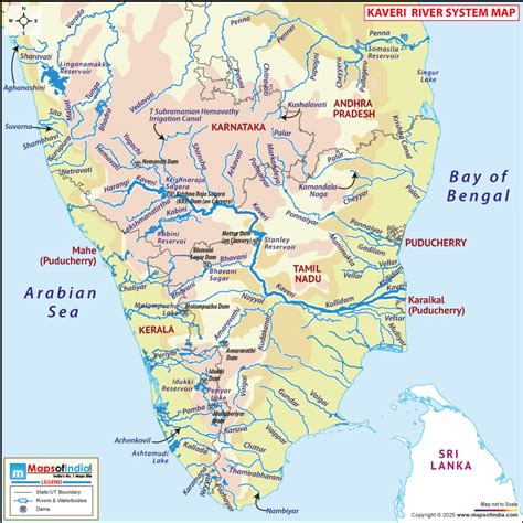 Kaveri River Map