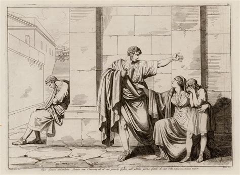 Gaius Gracchus Saying Goodbye To His Wife And Son