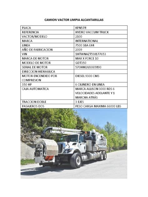 Hoja De Vida Vactor Kpn578 Pdf