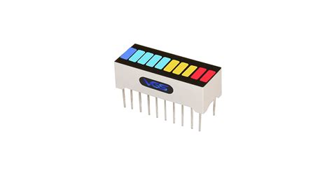 Hp Red Led Segmented Displays Dip Indicator Lights 10pcs 10 Segment Led