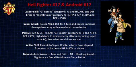 Fusing Hellfighter 17 And Android 17 Dokkanfest Concept R