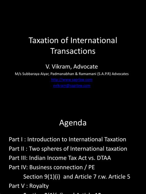 Income Tax Notes Pdf Tax Treaty International Taxation