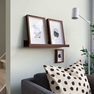 Mosslanda Picture Ledge Walnut Effect 55 Cm Ikea