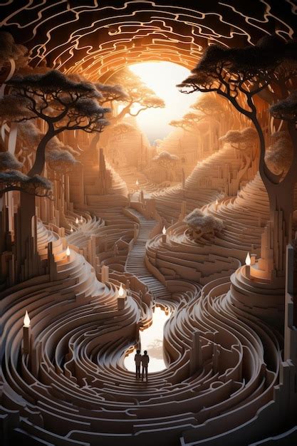 Premium Photo Multiple Paths Leading To A Single Goal Convergence