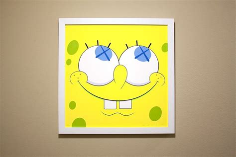 Kaws Spongebob Street Art Spongebob Art