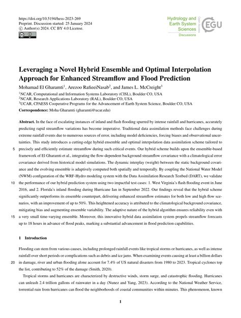 pdf leveraging a novel hybrid ensemble and optimal interpolation