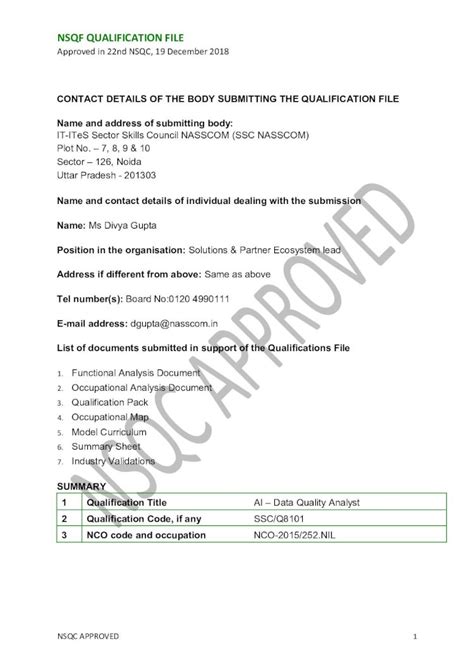 Pdf Draft Qualification Filename Ms Divya Gupta Position In The