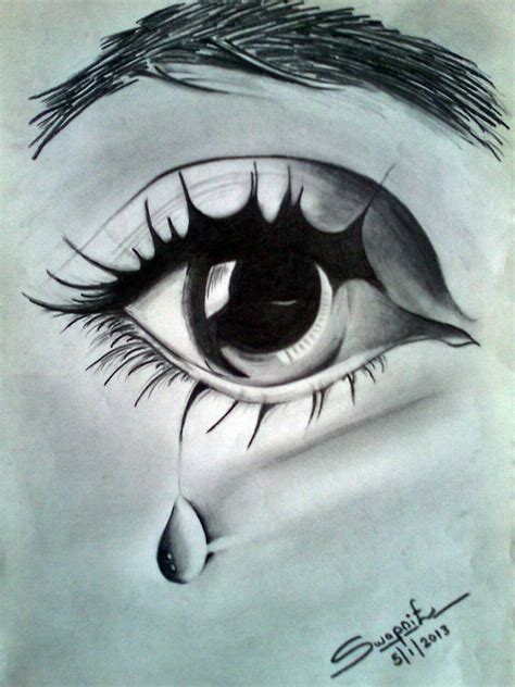 Shedding Tears Drawing By Swapnil Shah Fine Art America
