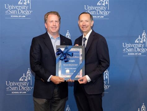 Honored To Accept A Philanthropy Award From Dean Robert Shapiro At The