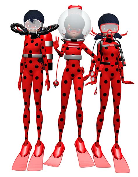 Ladybugs Scuba Triplets Blender 3d Render By Theestevezcompany On