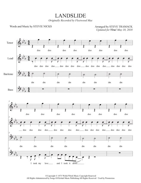 Landslide By Dixie Chicks Ssaa Digital Sheet Music Sheet Music Plus