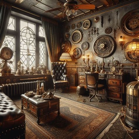 Steampunk Interior Design Fans Decorate Your Space In Steampunk Style