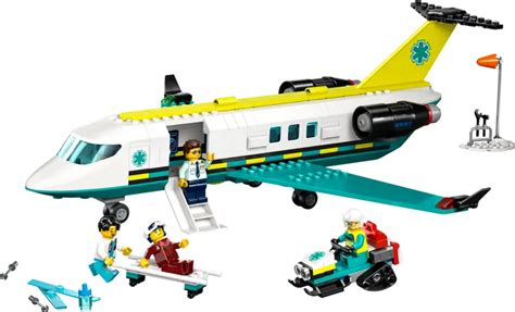 Lego City Emergency Air Ambulance Airplane Building Set 60465