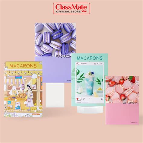 Vở Classmate Vở Viết 80120200 Trang B5 Bìa Thiết Kế Macarons Cán Mờ Chống Nước Dòng Kẻ 2 Màu