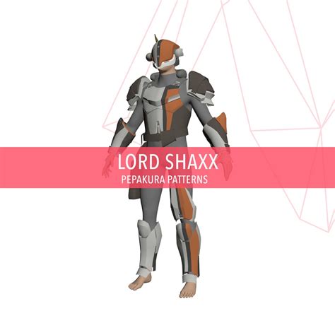 Lord Shaxx Diy Cosplay Pepakura Foam Template Etsy Uk