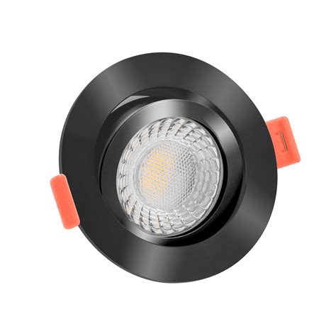 Smart Home 24v Led Einbaustrahler Rund 25mm And 6w Alu Schwarz 60