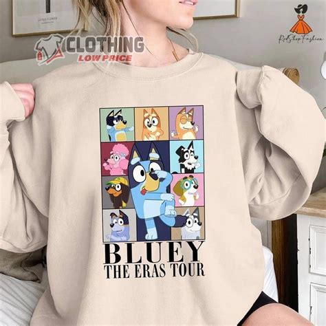 Bluey The Eras Tour Merch Midnights Bluey 2023 Shirt Bluey The Eras Tour Sweatshirt