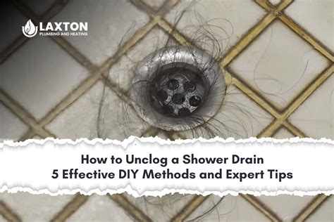 How To Unclog A Shower Drain Easy 5 Diy Methods To Do