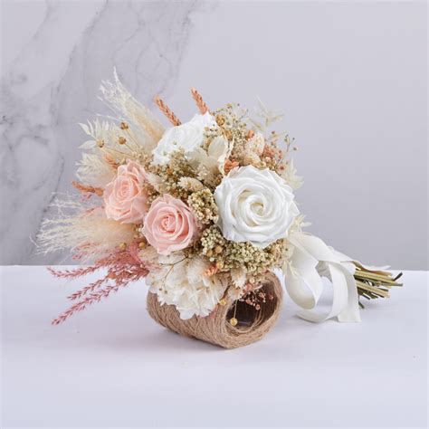 Ramo De Novia De Flores Preservadas · Dolce Vita · Envío Gratis