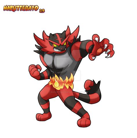 Pokemon Felinferno Incineroar By Naruttebayo67 On Deviantart