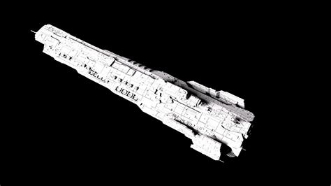 Artstation Unsc Strident Class Heavy Frigate Game Assets