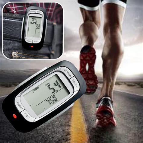 3d Pedometer Step Counter Step Counter With Clip Mileskm Pedometer