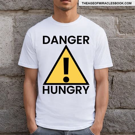 Funny Danger Road Sign Design T Shirt
