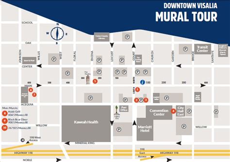 Map Of Downtown Visalia Ca