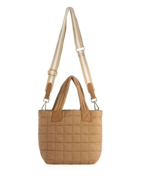 Shiraleah Ezra Mini Tote Cross Body Bag In Natural Lyst