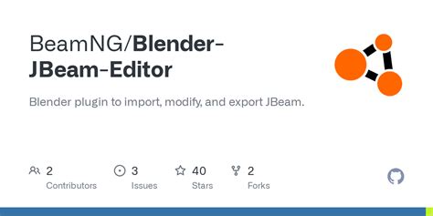 Github Beamng Blender Jbeam Editor Blender Plugin To Import Modify And Export Jbeam