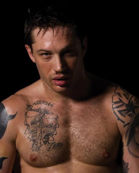 Tom Hardy Stomach Tattoo Tom Hardy Boxing Movie Naked Sexy Muscle Art