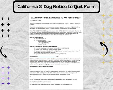 Free Sample 3 Day Eviction Notice In California Download Free Sample 3