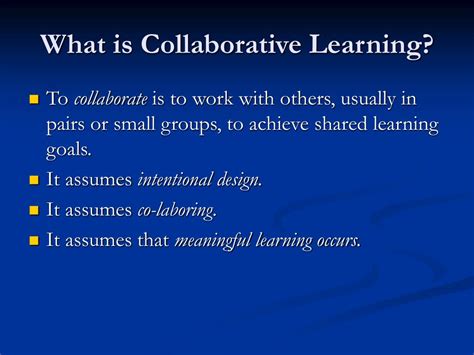 PPT Collaborative Learning Techniques PowerPoint Presentation Free