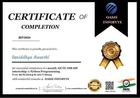 Saniddhya Awasthi On Linkedin Oasisinfobyte