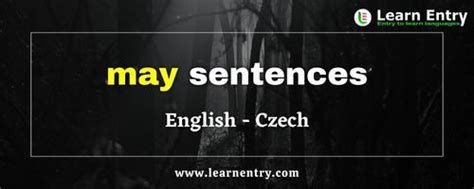 May Sentences In Czech And English Learn Entry
