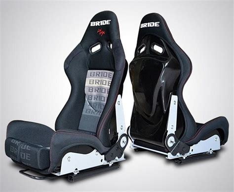 Pair 2 Of Bride Stradia Ii Sport Recliner Bucket Seats Black