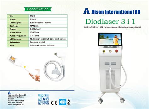 Diod Laser Combo Yag Laser Medicinsk Utrustning