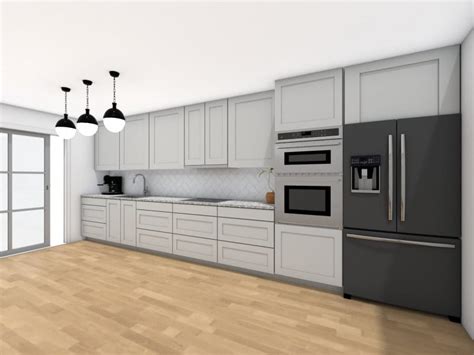 Single Line Kitchen Layout Trending Single Wall Kitchen Design And